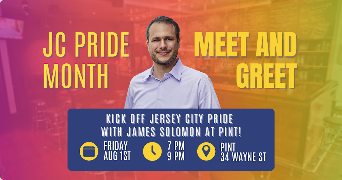 Pride Month Kick-Off at Pint: Meet & Greet with James Solomon for Mayor! · Mobilize